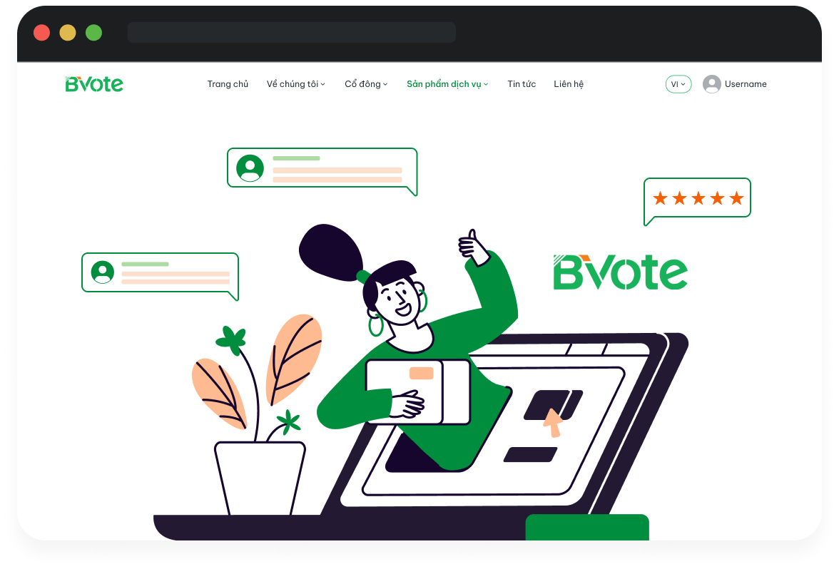 BVOTE - Phần mềm bỏ phiếu online